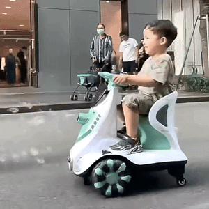Electric Ride-On Scooter for Kids with Bubble Blower © – Zambeel