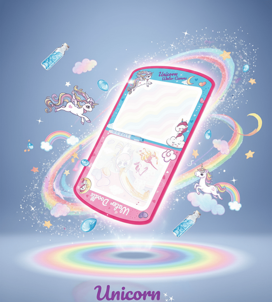 Unicorn Water Canvas Doodle Mat – Zambeel