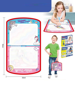 Unicorn Water Canvas Doodle Mat – Zambeel